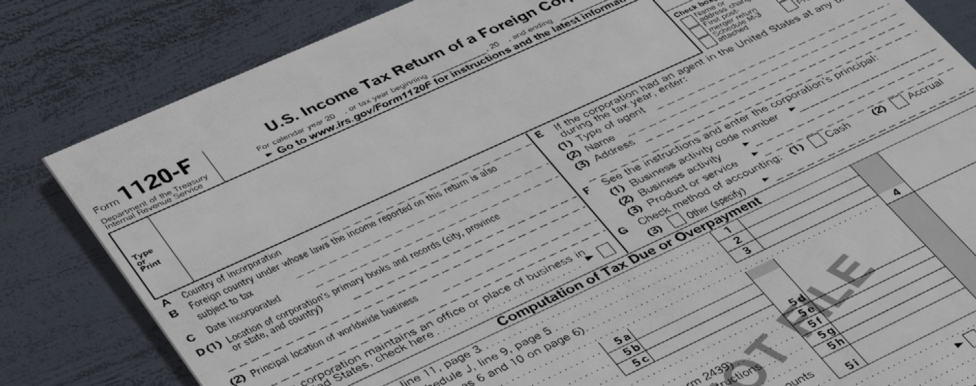 1120F - Foreign Corporation - Alon Aharonof CPA
